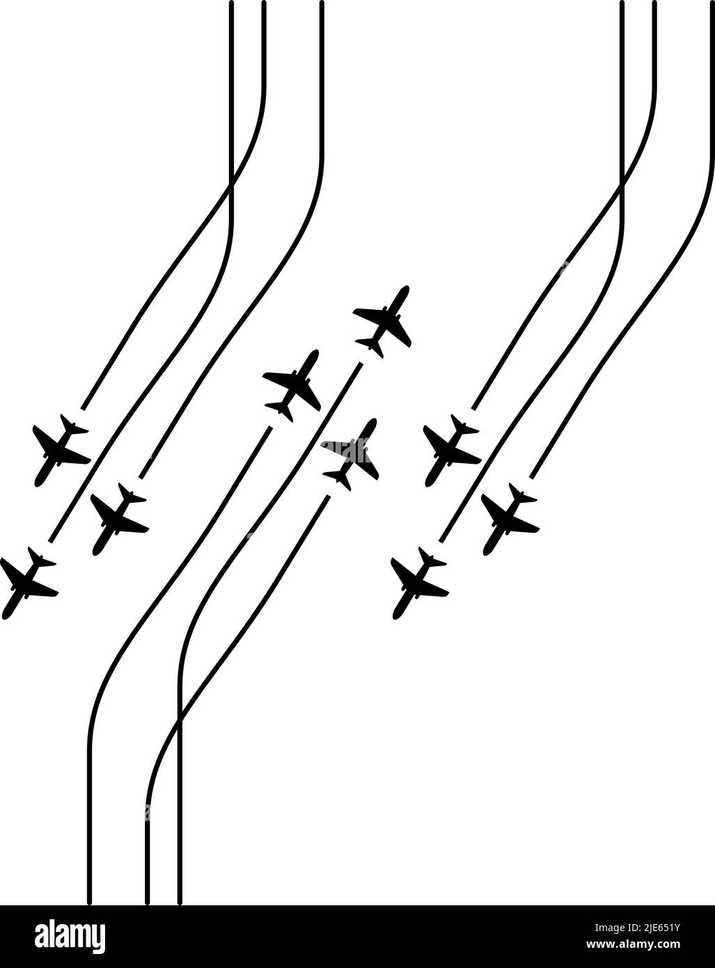 Airplane Flying Formation, Air Show Display, The Disciplined Flight ...