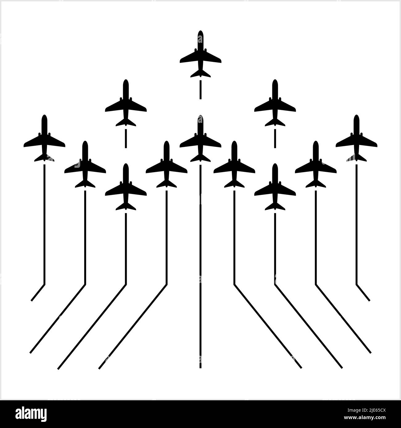 Airplane Flying Formation, Air Show Display, The Disciplined Flight ...