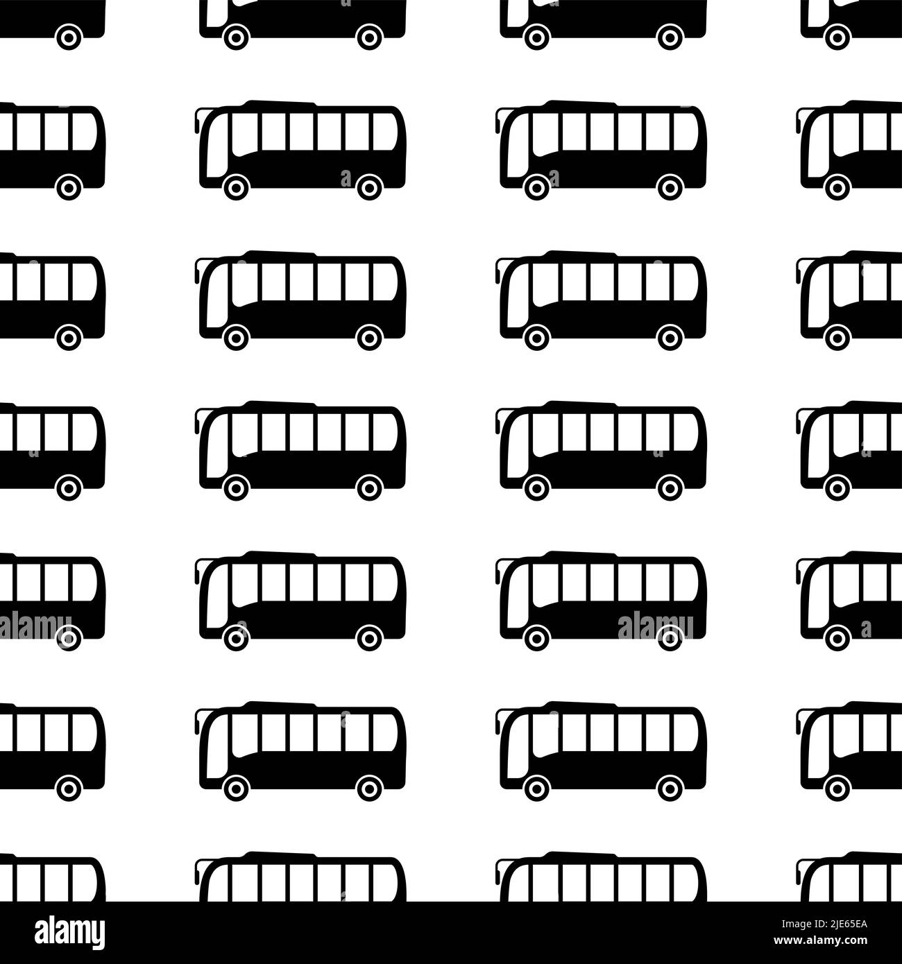 Bus Icon Seamless Pattern, Bus Vector Art Illustration Stock Vector ...