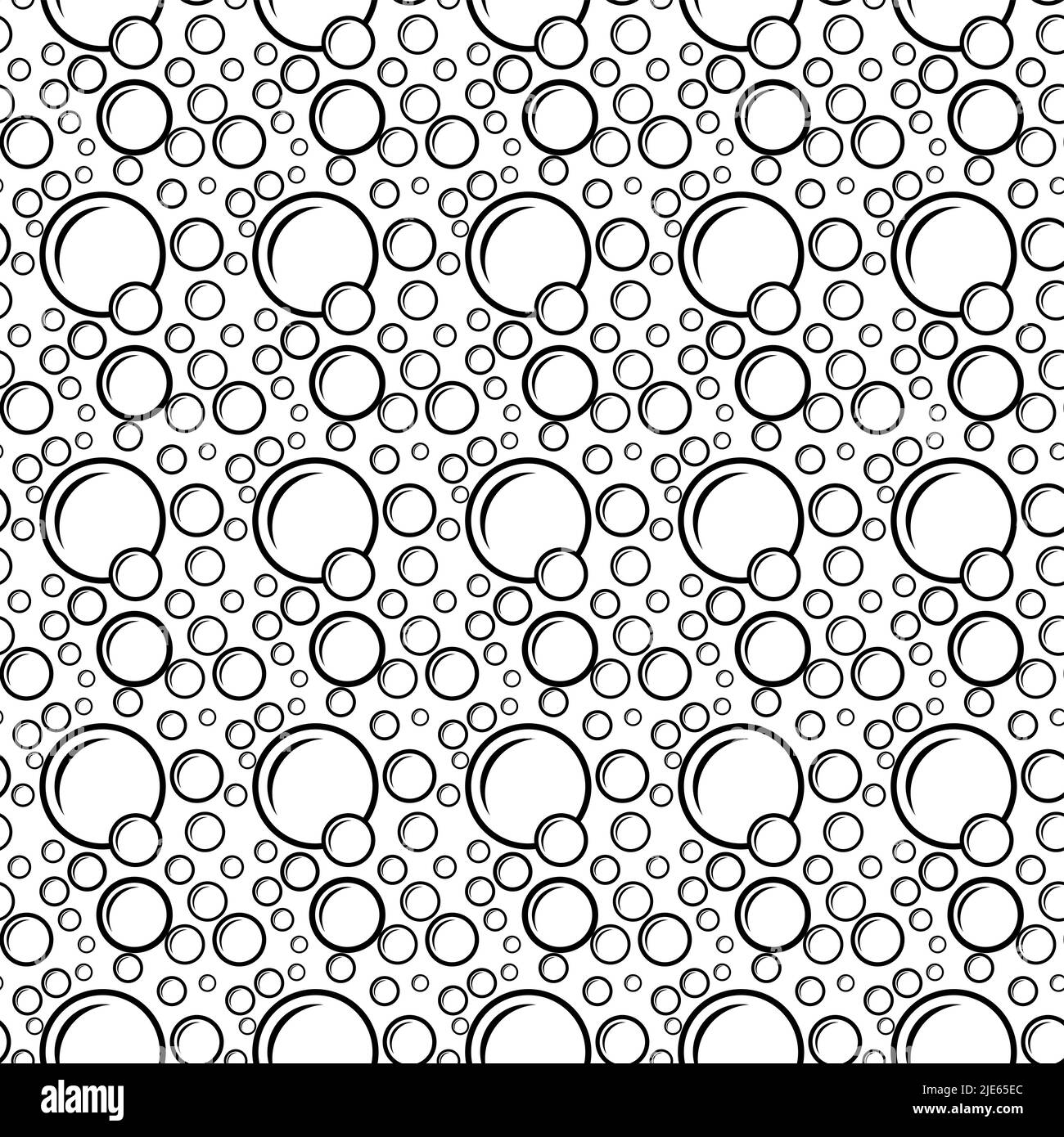 Bubble Icon Seamless Pattern Vector Art Illustration Stock Vector Image ...