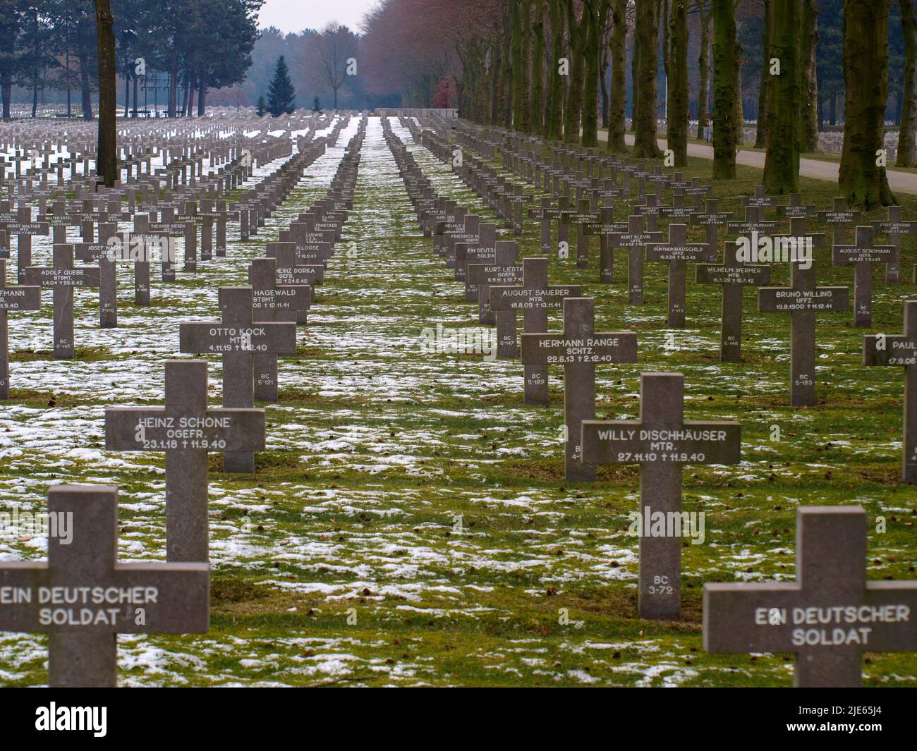 Ysselsteyn German war cemetery in the Netherlands. Here are also ...