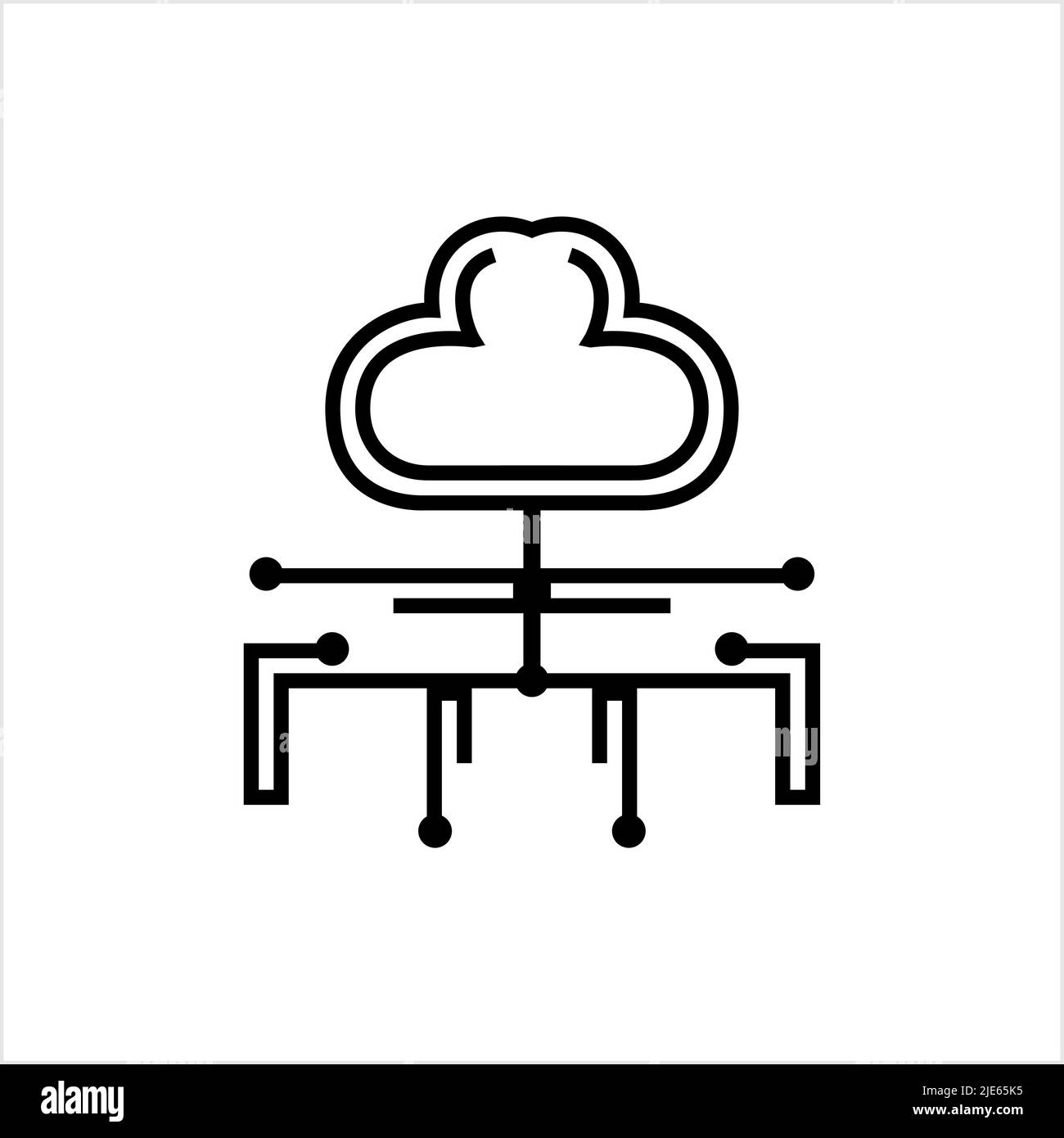Cloud Network Cloud Computing Concept Vector Art Illustration Stock Vector Image And Art Alamy