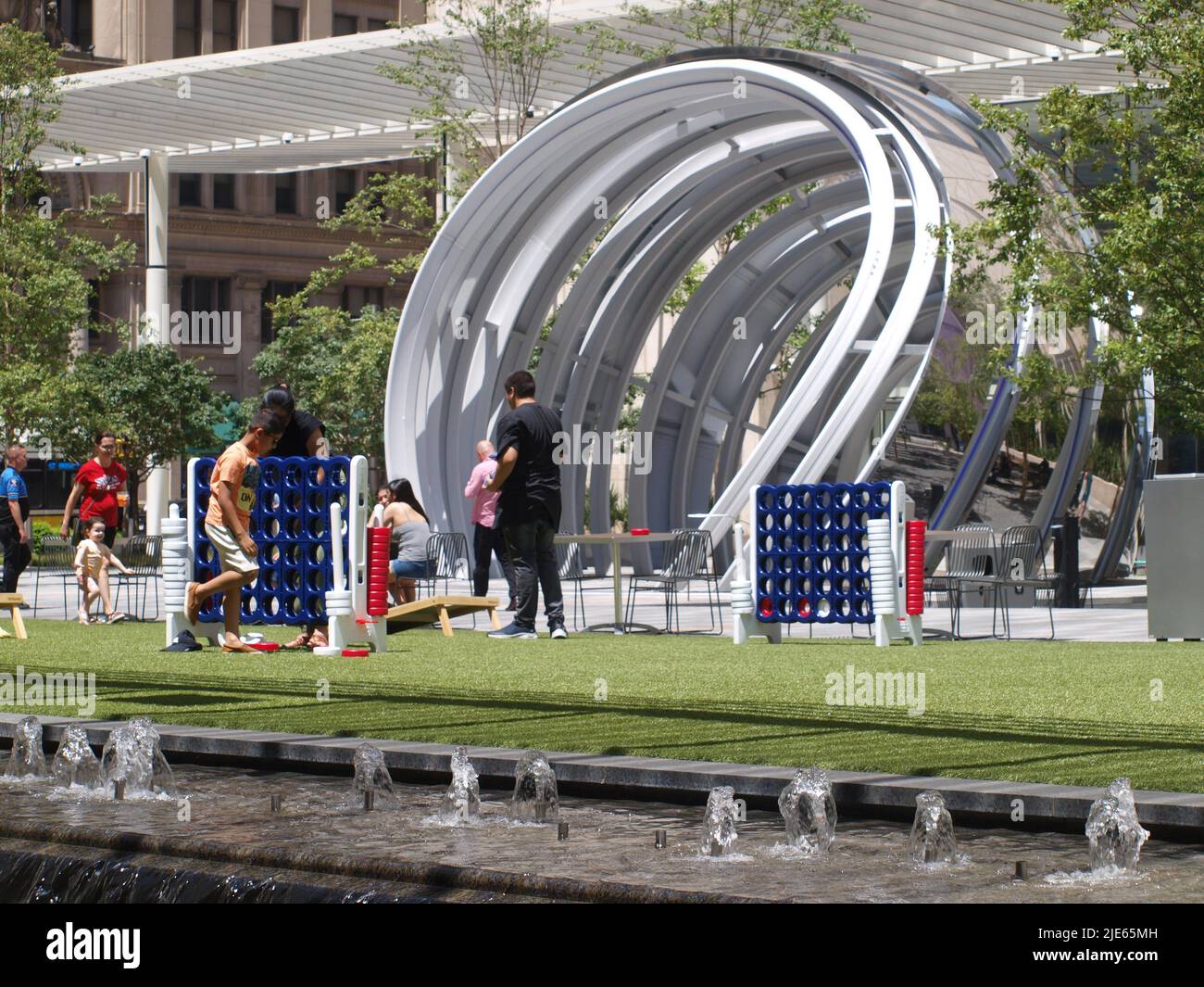 Thanksgiving Square,AT&T Discovery District,More Stock Photo - Alamy