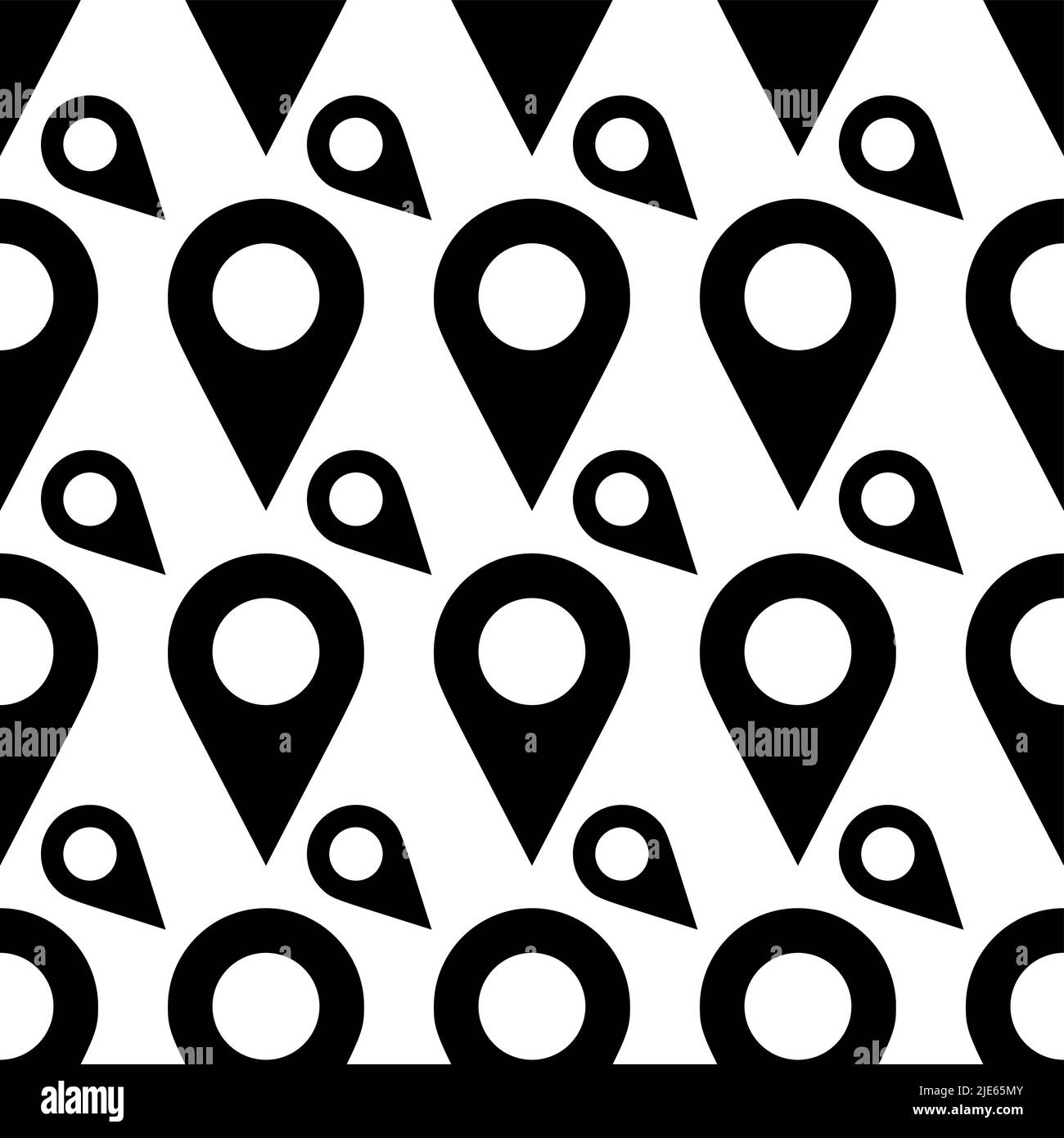 Location Pin Icon Seamless Pattern Vector Art Illustration Stock Vector ...