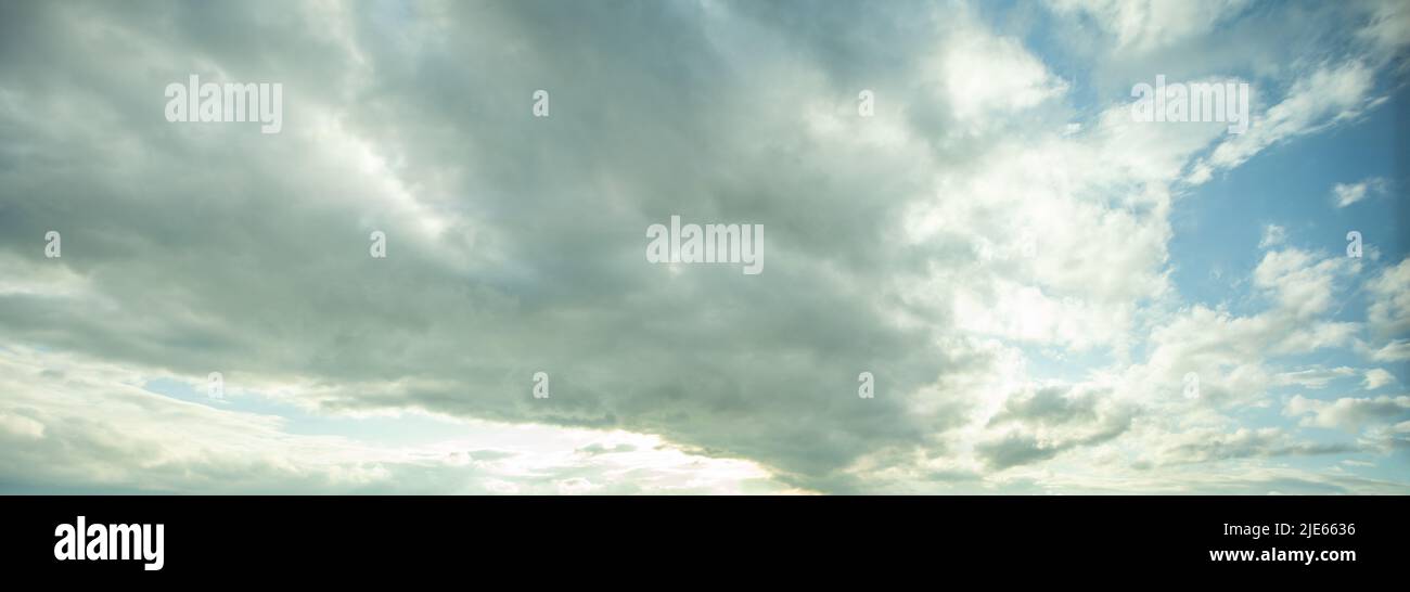 Landscape with autumn sky with clouds Stock Photo - Alamy
