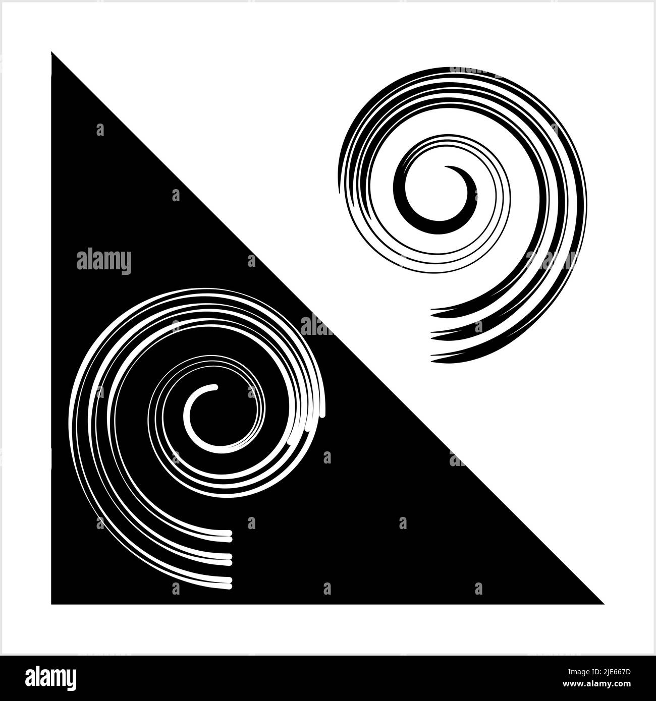 Spiral Design, Spiral Shape Vector Art Illustration Stock Vector Image ...