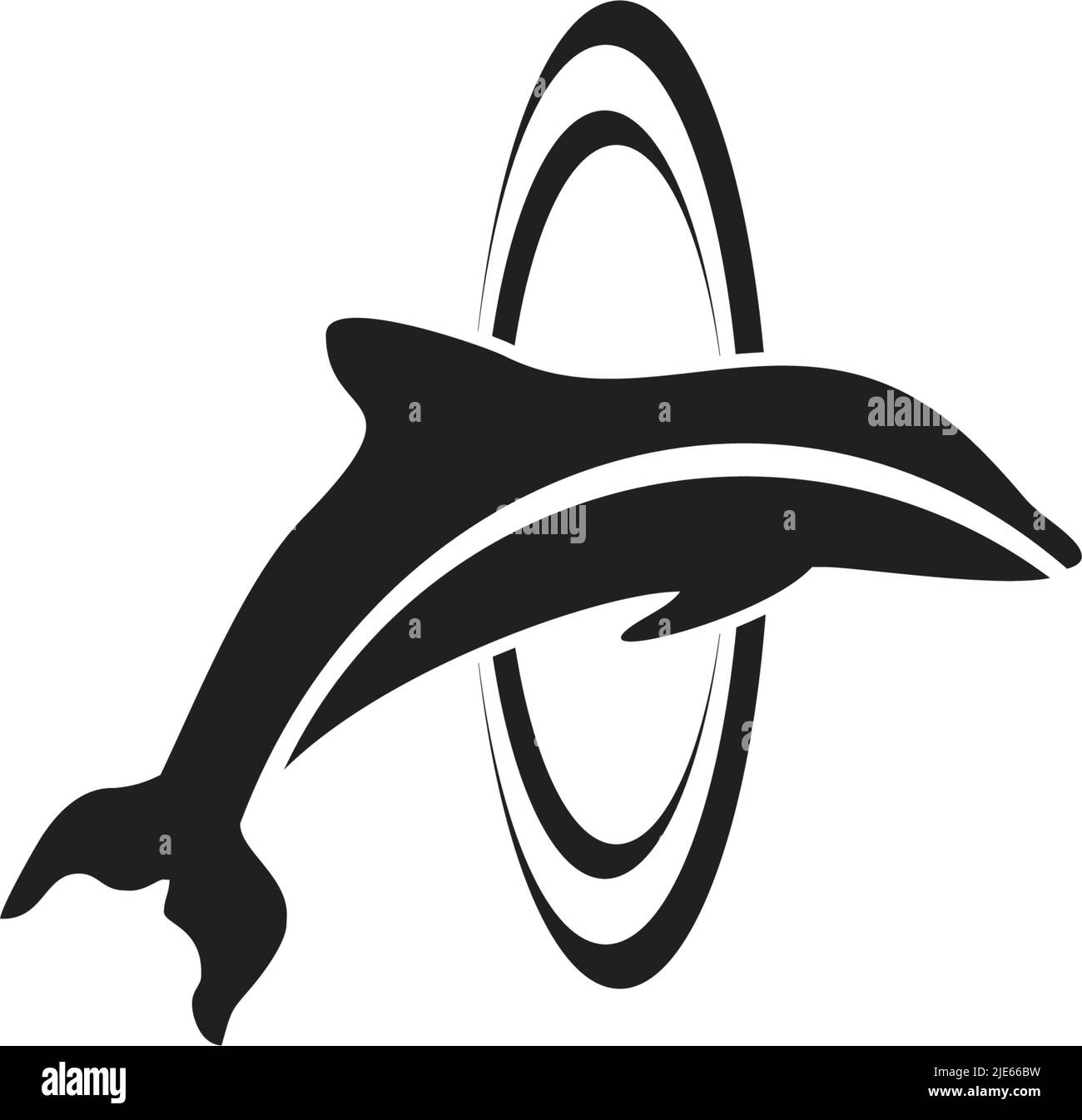 Dolphin logo design inspiration vector template Stock Vector Image ...