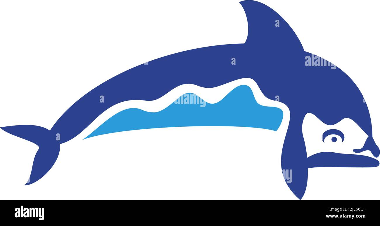 Dolphin logo design inspiration vector template Stock Vector Image ...
