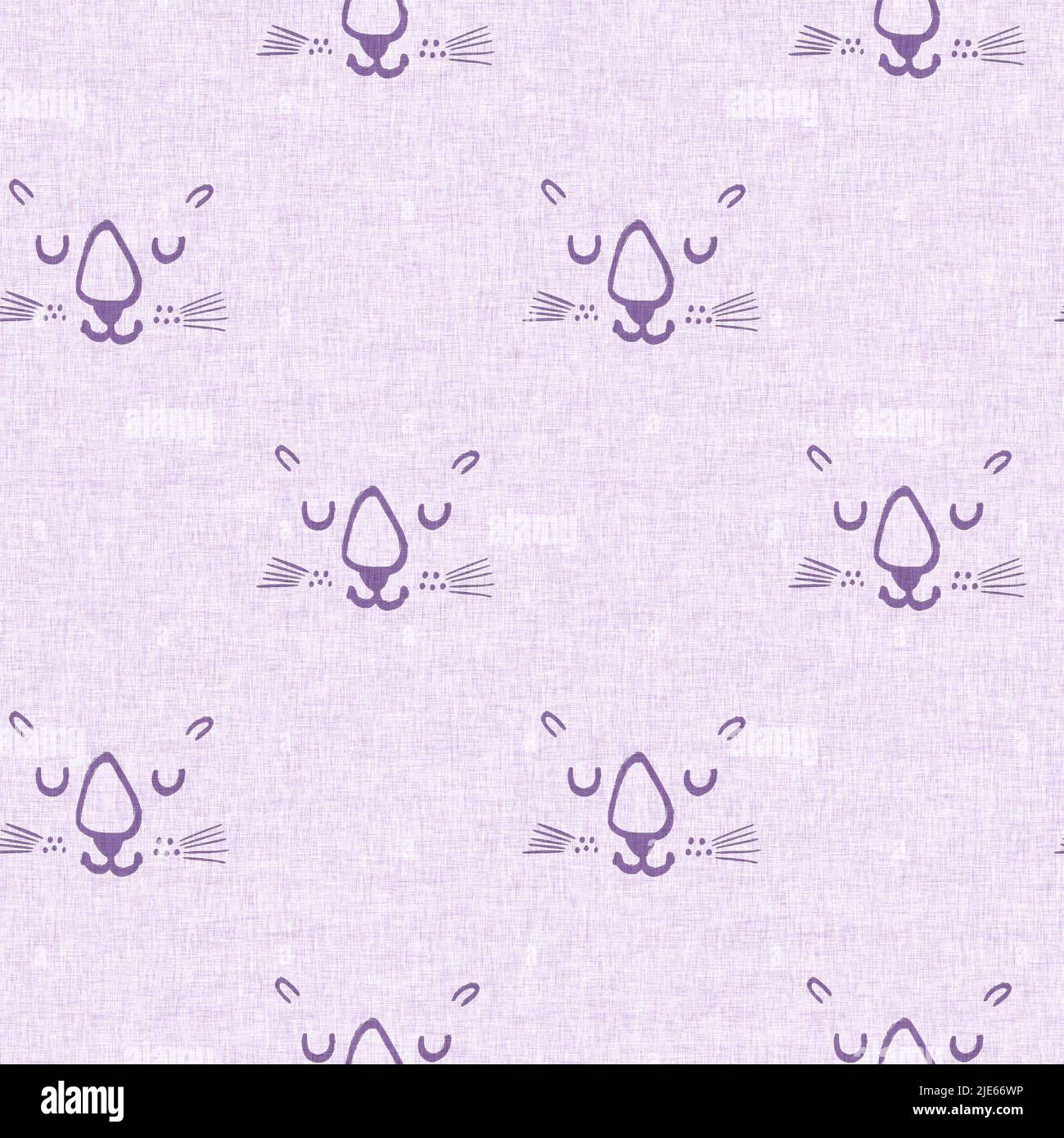 Gender neutral sleepy cartoon cat seamless raster background. Simple ...