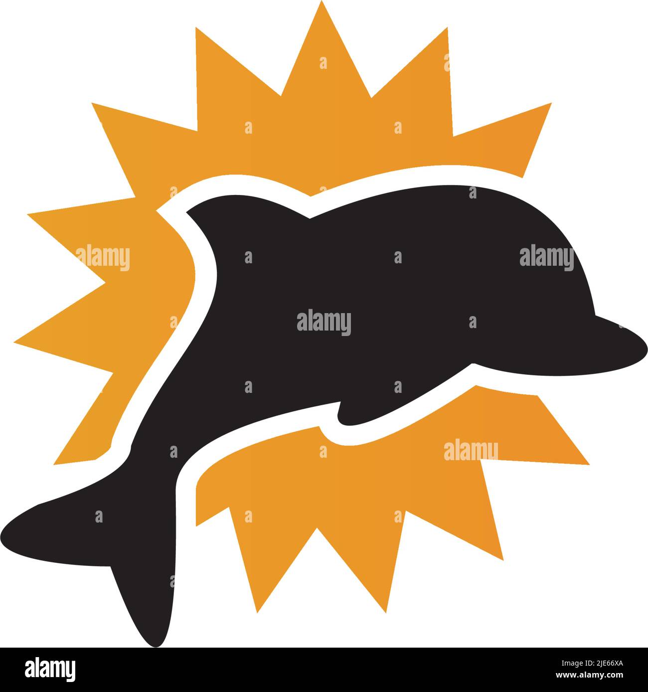 Dolphin icon logo design inspiration vector template Stock Vector Image ...