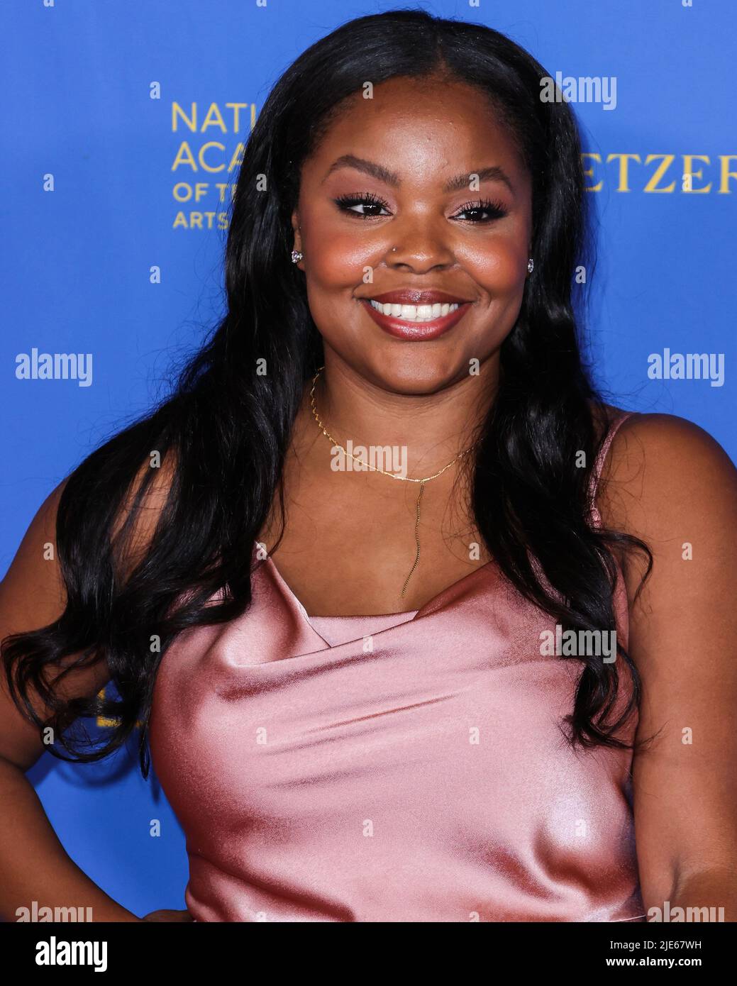 PASADENA, LOS ANGELES, CALIFORNIA, USA - JUNE 24: Domonique Burroughs ...