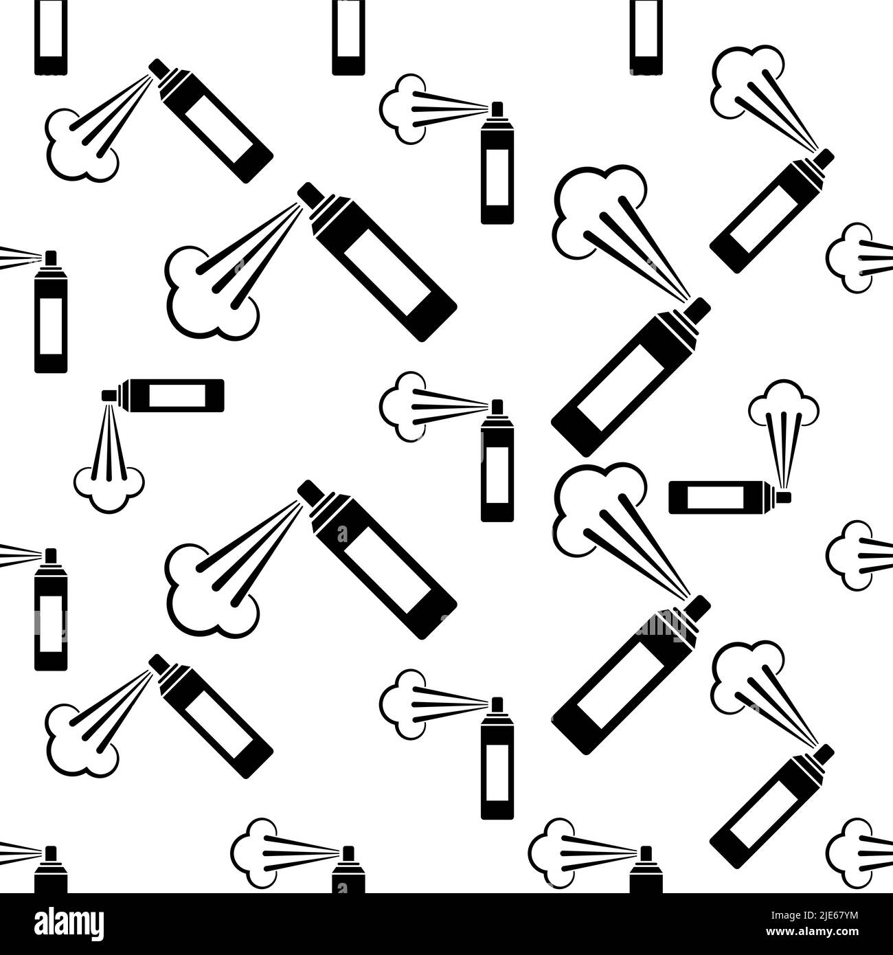 Aerosol Fluid Spray Cloud Icon Seamless Pattern Vector Art Illustration ...