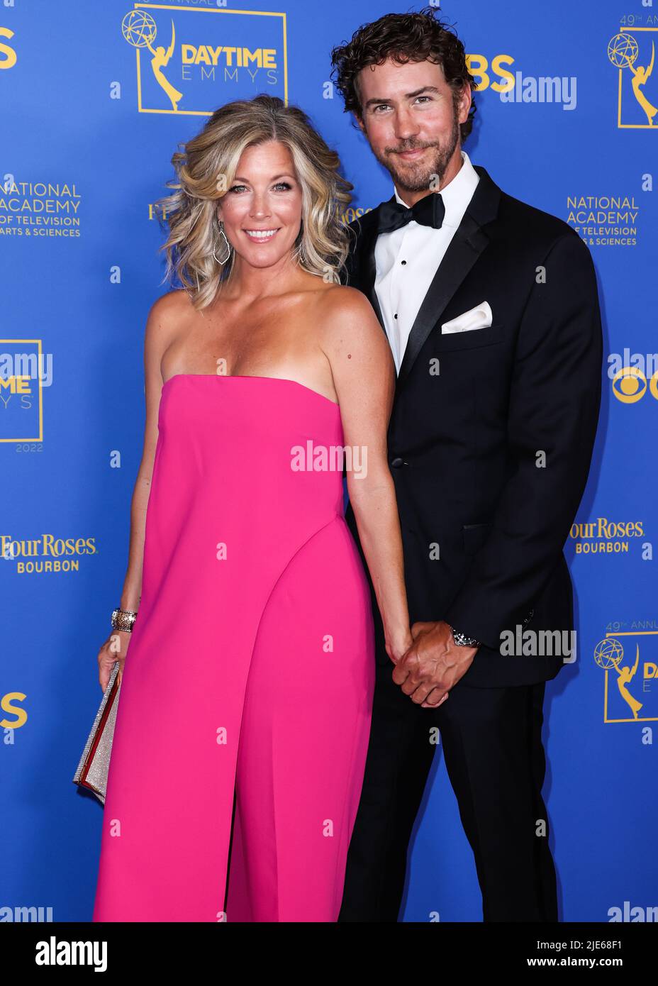 PASADENA, LOS ANGELES, CALIFORNIA, USA - JUNE 24: Laura Wright and Wes ...