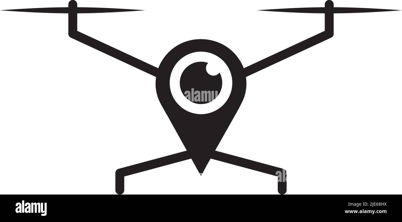 Drone icon logo design vector illustration template Stock Vector Image ...