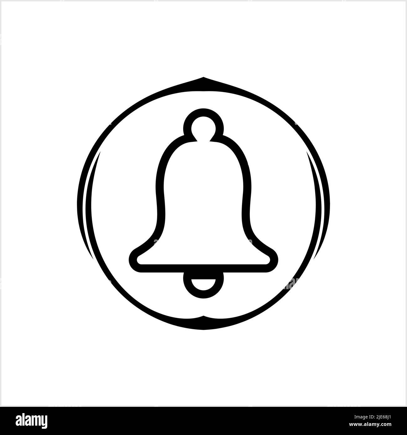 Bell Icon, Bell Vector Art Illustration Stock Vector Image & Art - Alamy