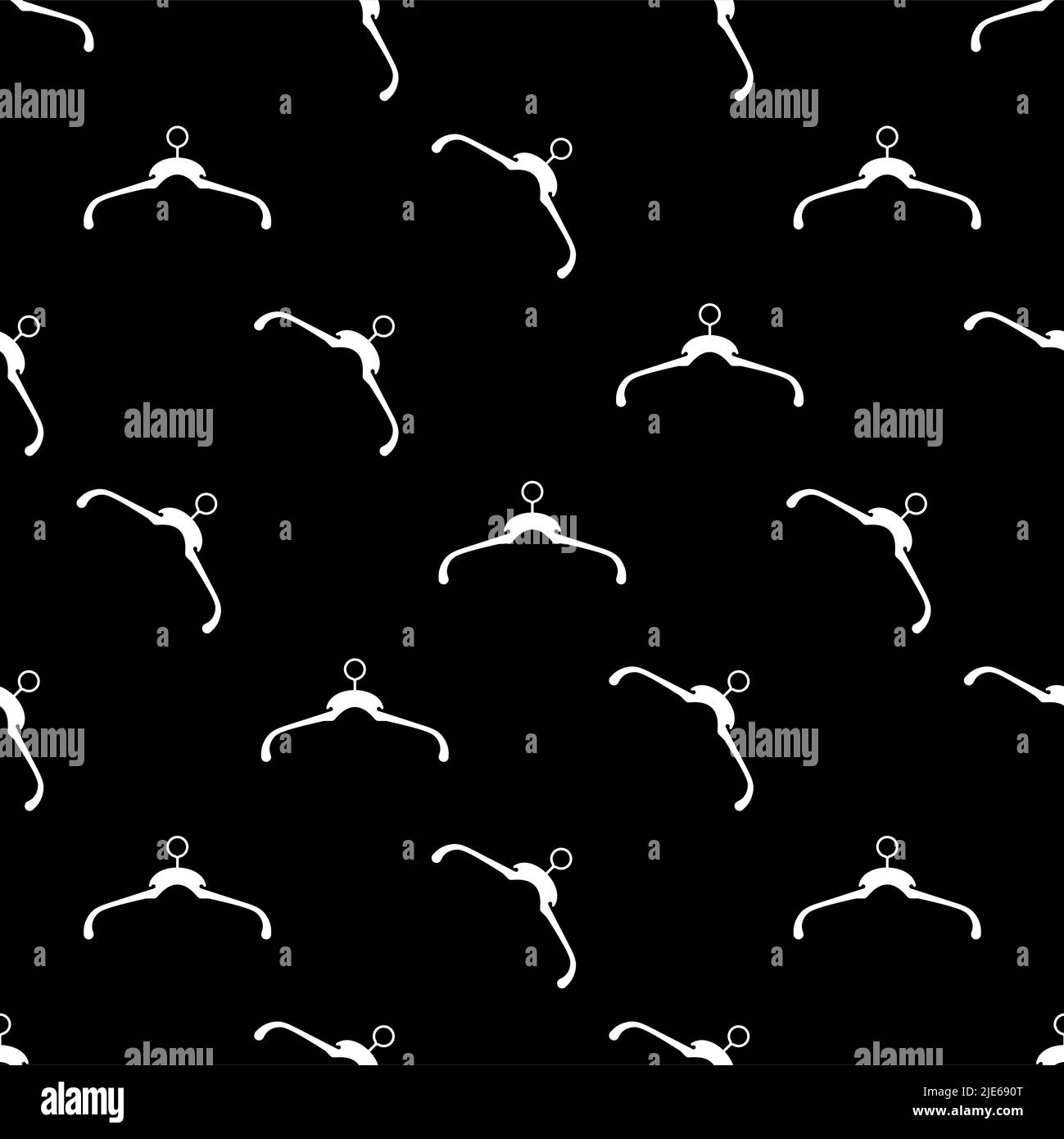 Cloth Hanger Icon Seamless Pattern Vector Art Illustration Stock Vector ...