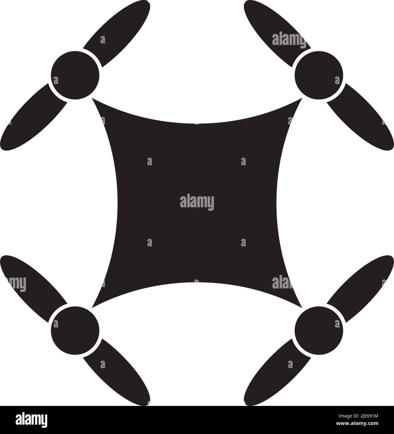 Drone icon logo design vector illustration template Stock Vector Image ...