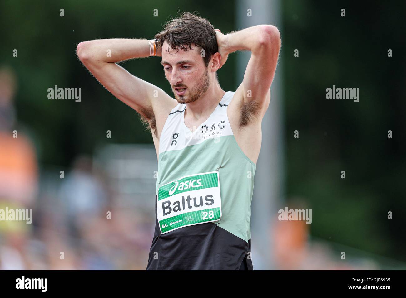 APELDOORN, NETHERLANDS - JUNE 25: Noah Baltus of The Netherlands ...