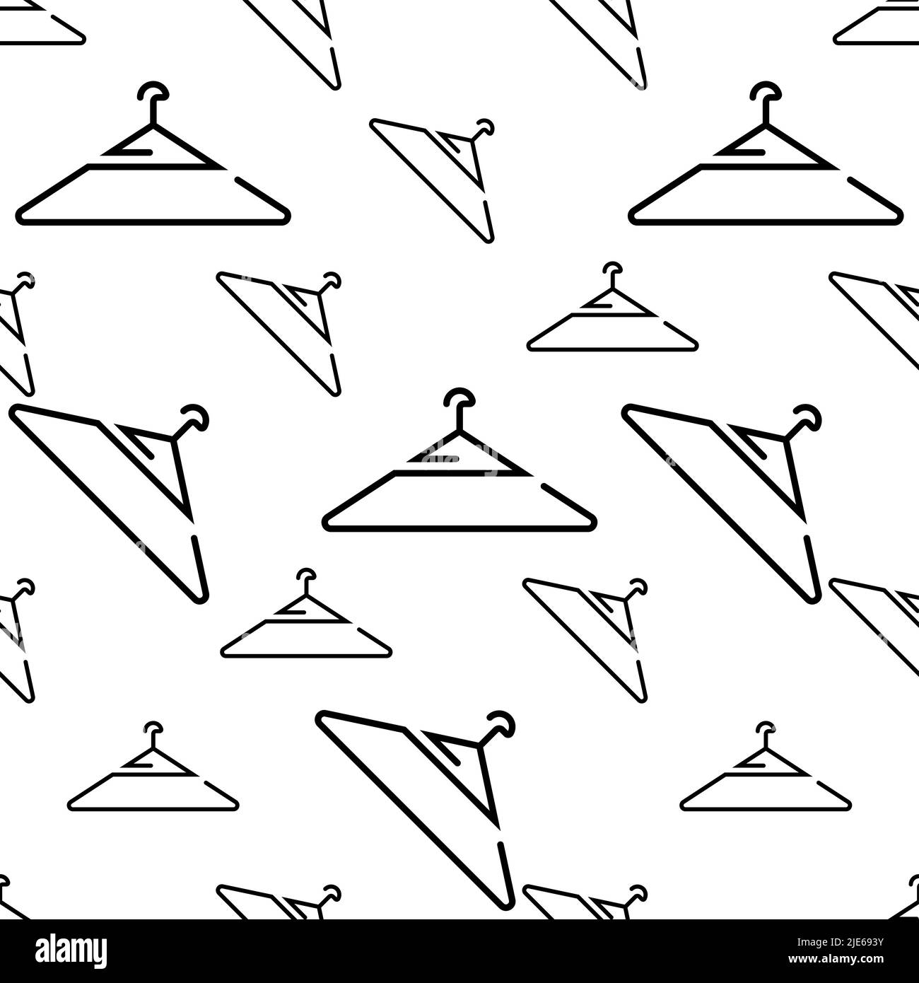 Cloth Hanger Icon Seamless Pattern Vector Art Illustration Stock Vector ...