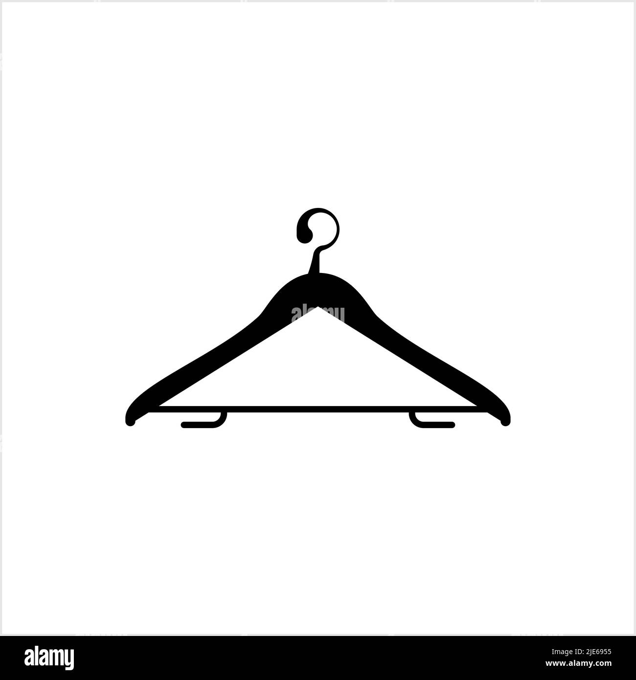 Cloth Hanger Icon, Hanger Icon Vector Art Illustration Stock Vector ...