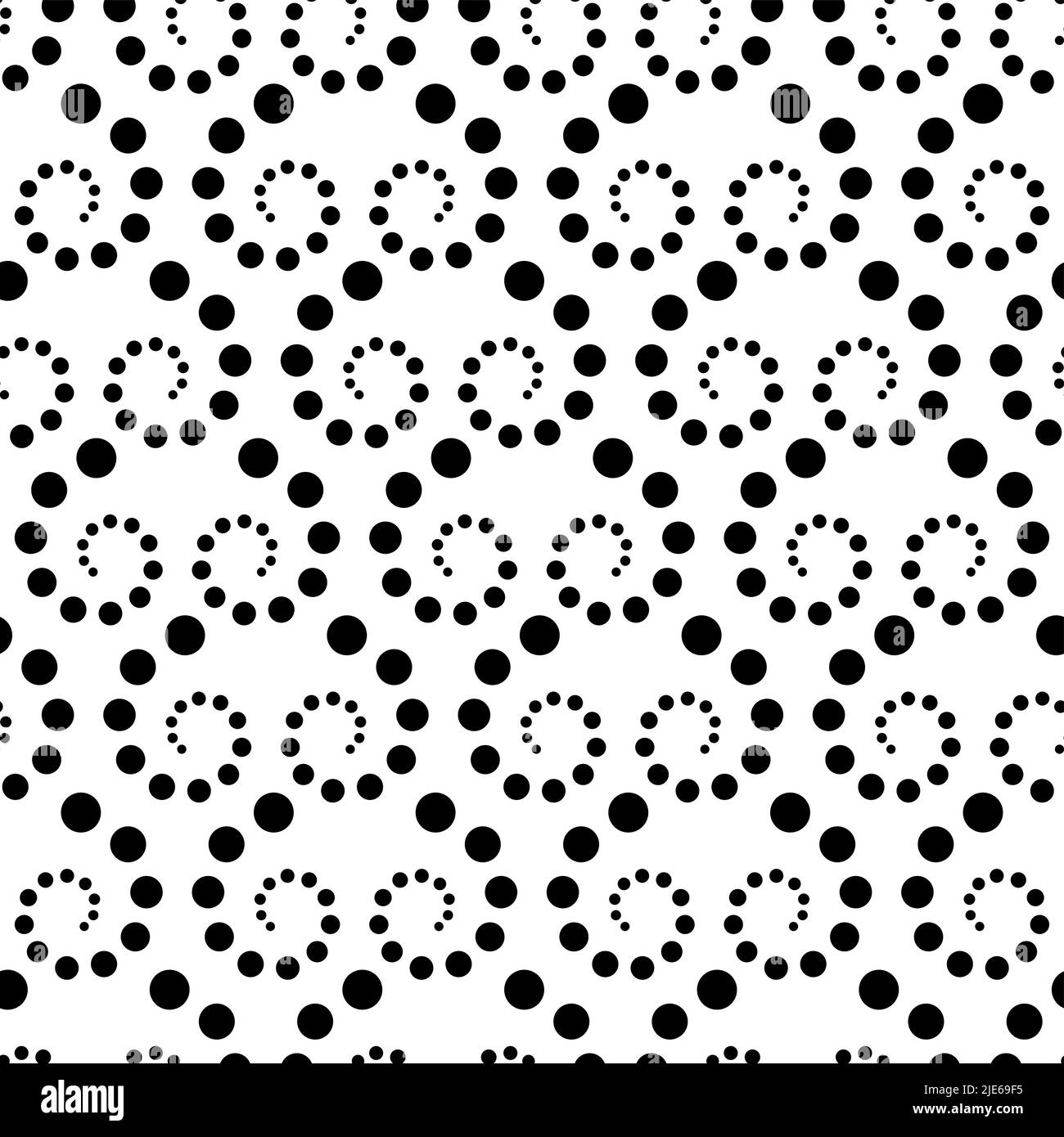 Geometric Seamless Pattern Circles Vector Art Illustration Stock Vector
