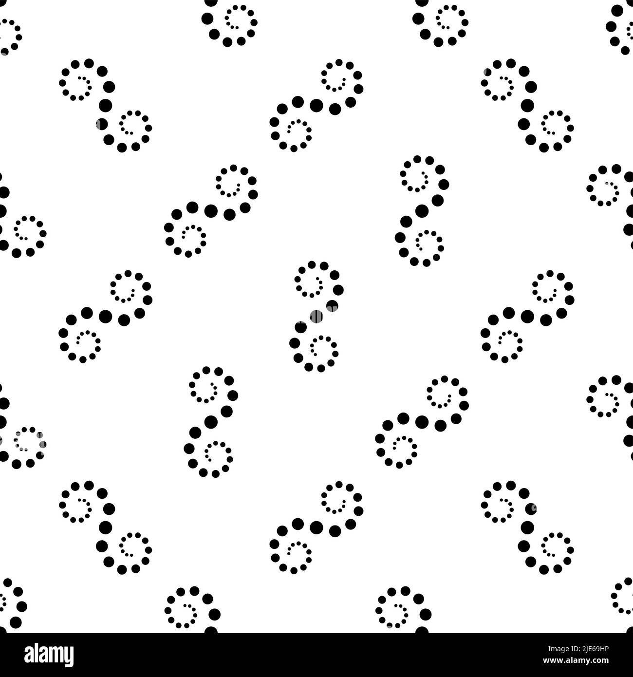 Geometric Seamless Pattern Circles Vector Art Illustration Stock Vector