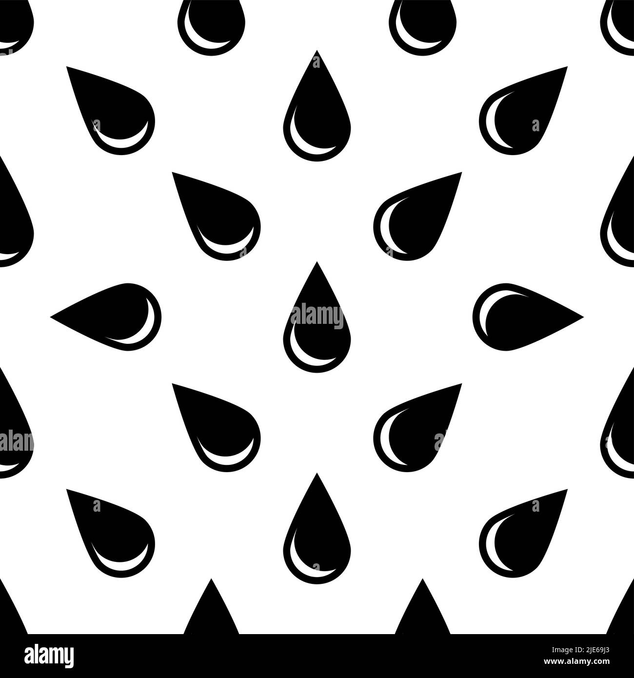 Drop Icon Seamless Pattern Vector Art Illustration Stock Vector Image ...