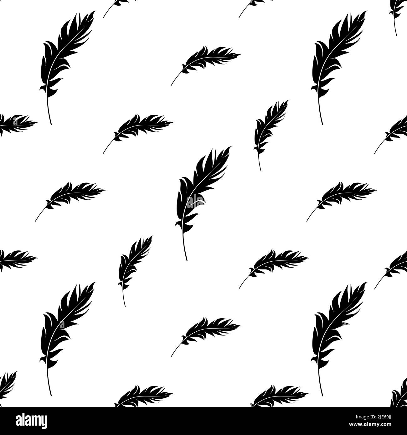 Feather Icon Seamless Pattern Vector Art Illustration Stock Vector ...