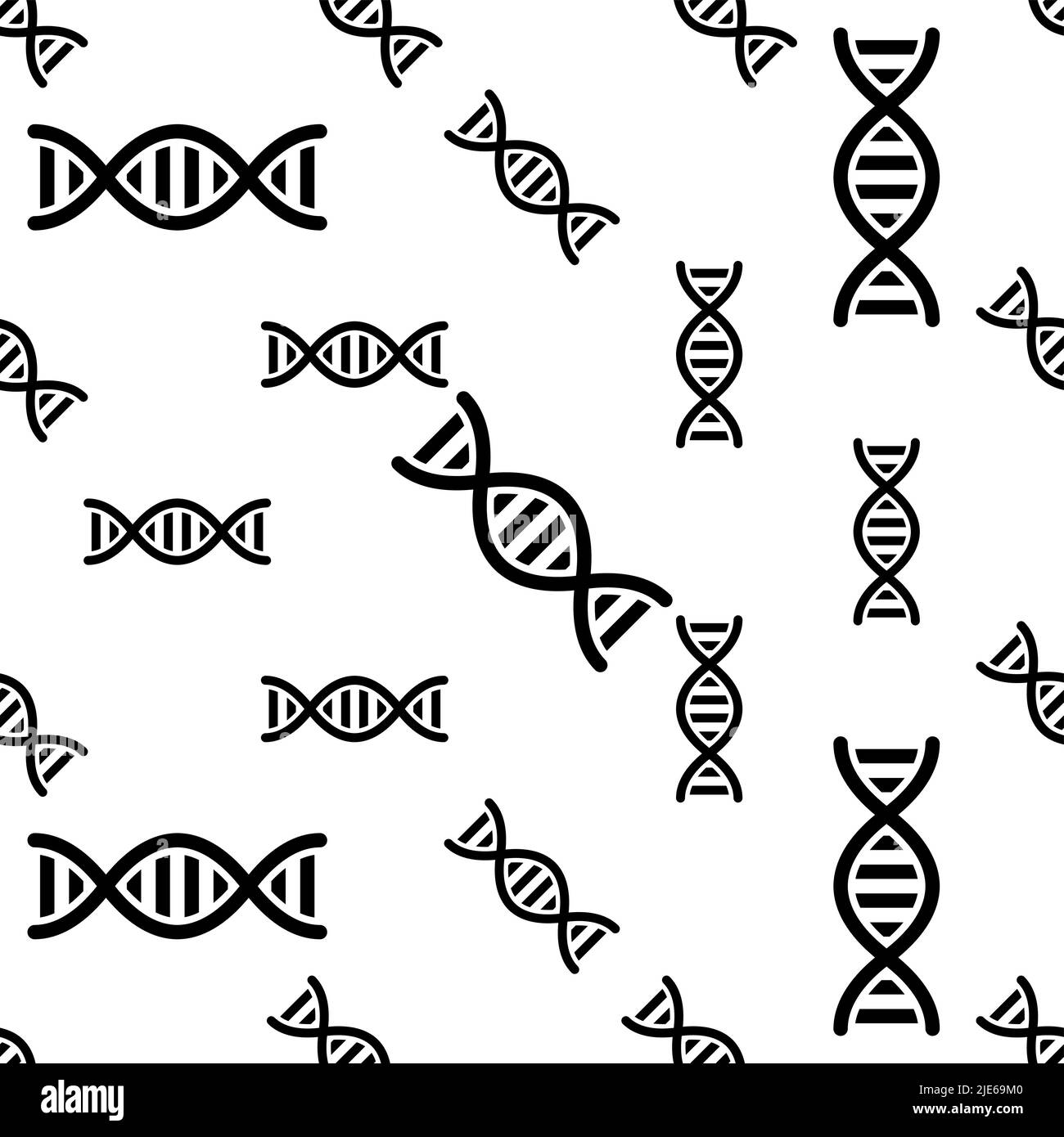 Human Dna Icon Seamless Pattern Vector Art Illustration Stock Vector ...