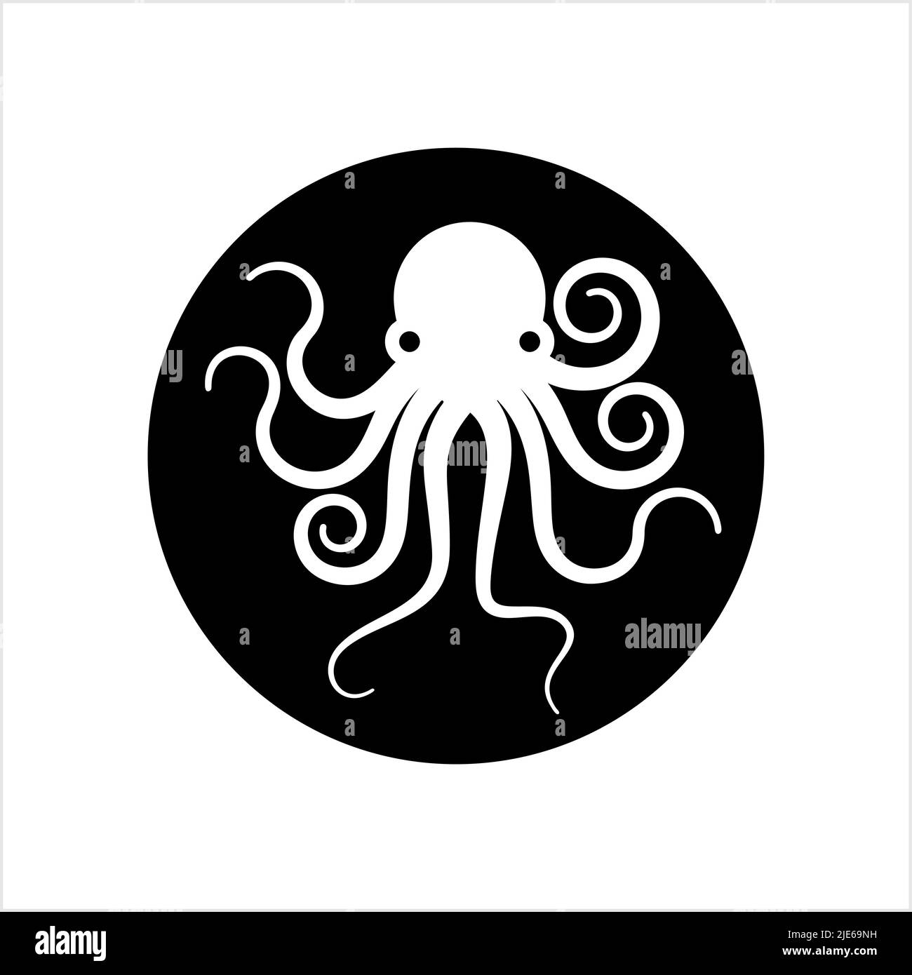 Octopus Icon, Octopus Vector Art Illustration Stock Vector Image & Art ...