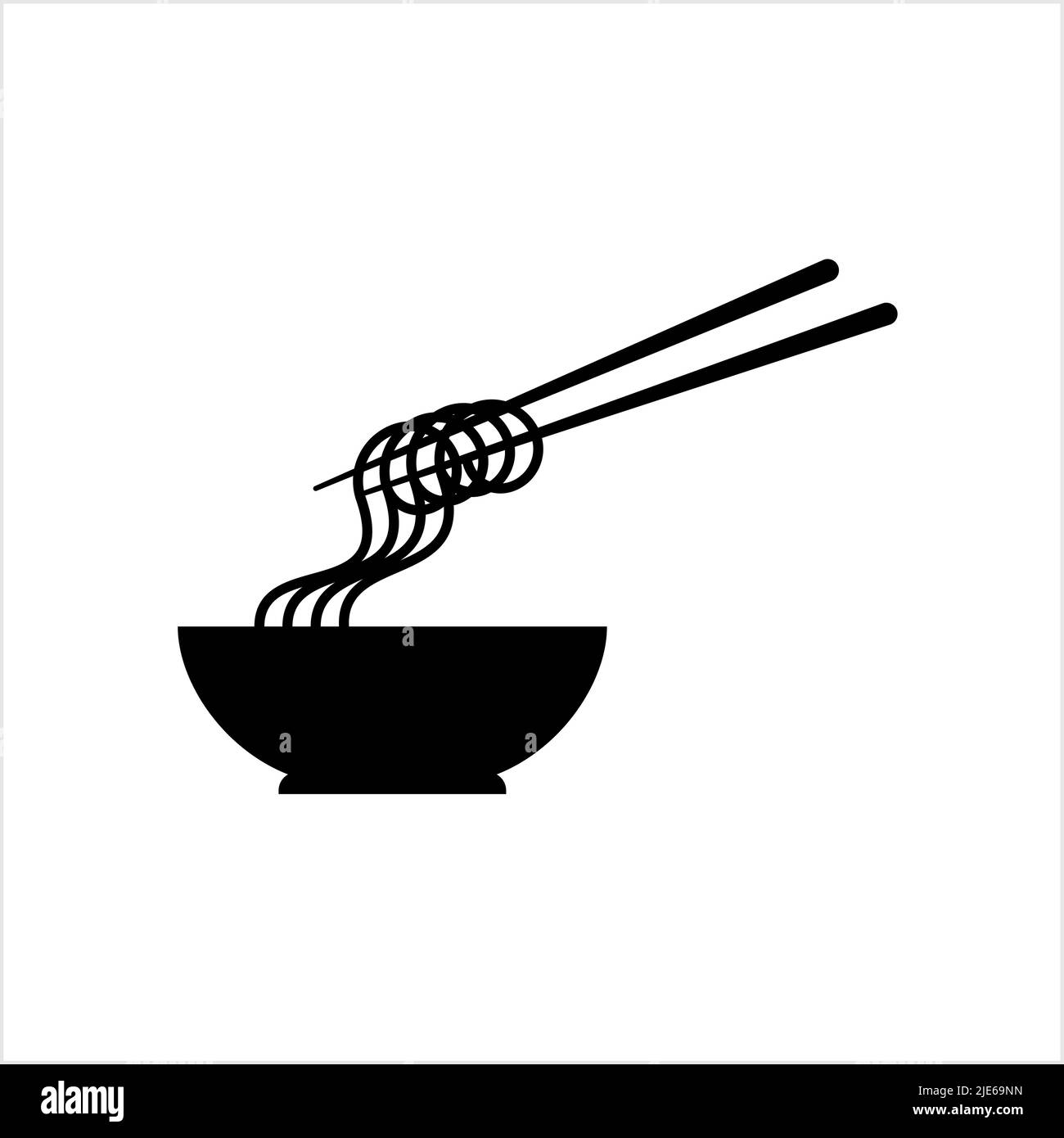 Noodles Icon, Food Icon Vector Art Illustration Stock Vector Image ...