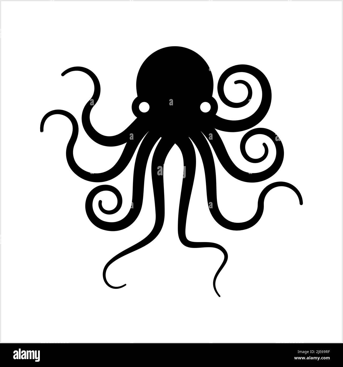Octopus Icon, Octopus Vector Art Illustration Stock Vector Image & Art ...