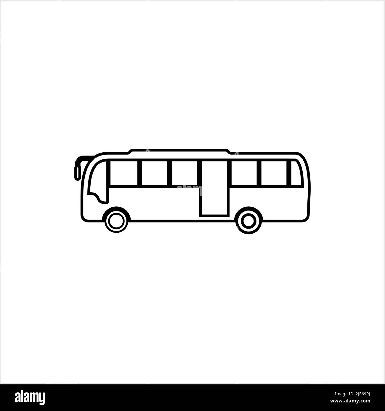 Bus Icon, Bus Vector Art Illustration Stock Vector Image & Art - Alamy