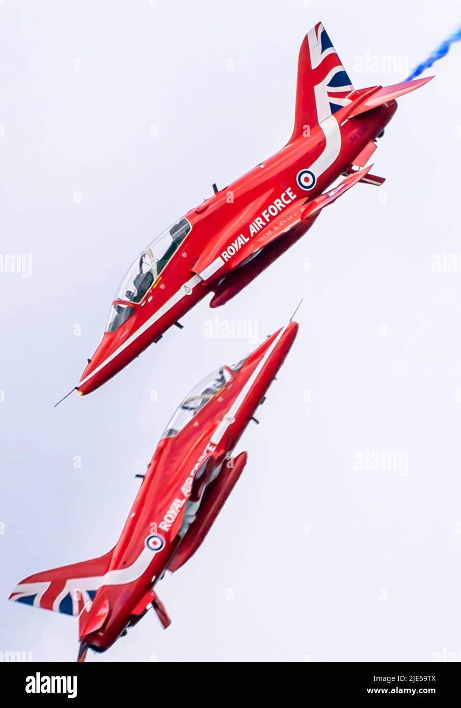 The Red Arrows perform over Scarborough where celebrations are taking ...