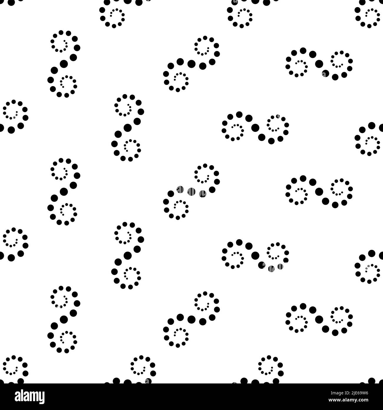 Geometric Seamless Pattern Circles Vector Art Illustration Stock Vector