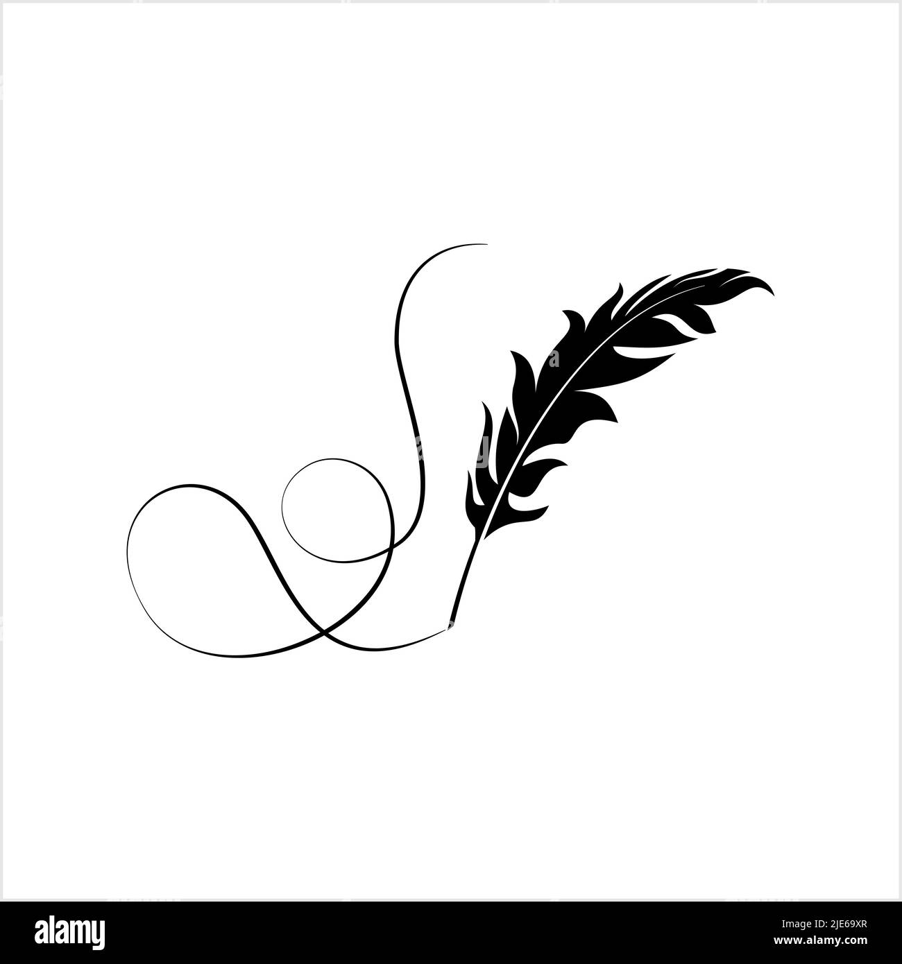 Quill Icon, Quill Vector Art Illustration Stock Vector Image & Art - Alamy