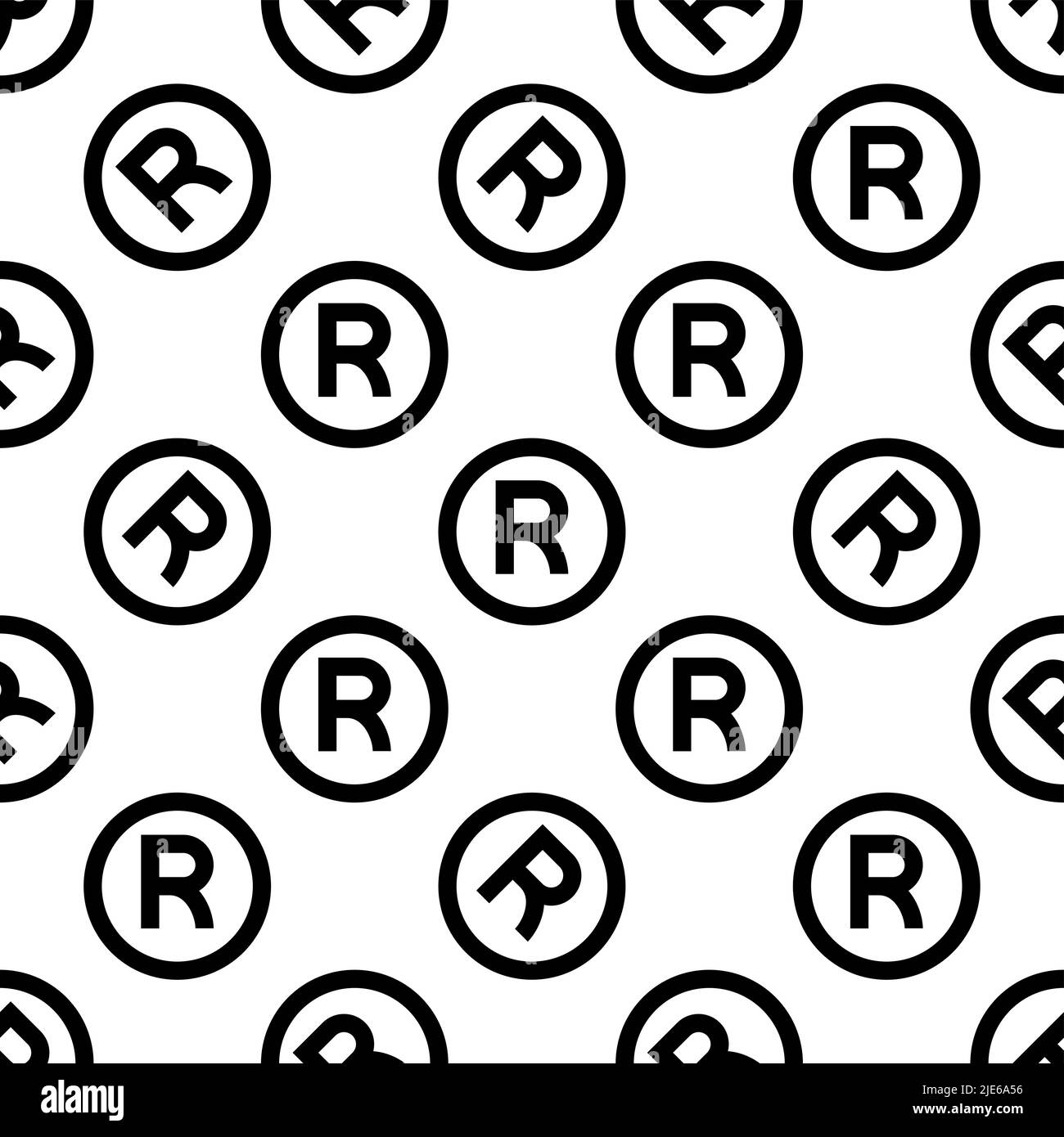 Registered Trademark Icon, Letter R Symbol Seamless Pattern Vector Art ...