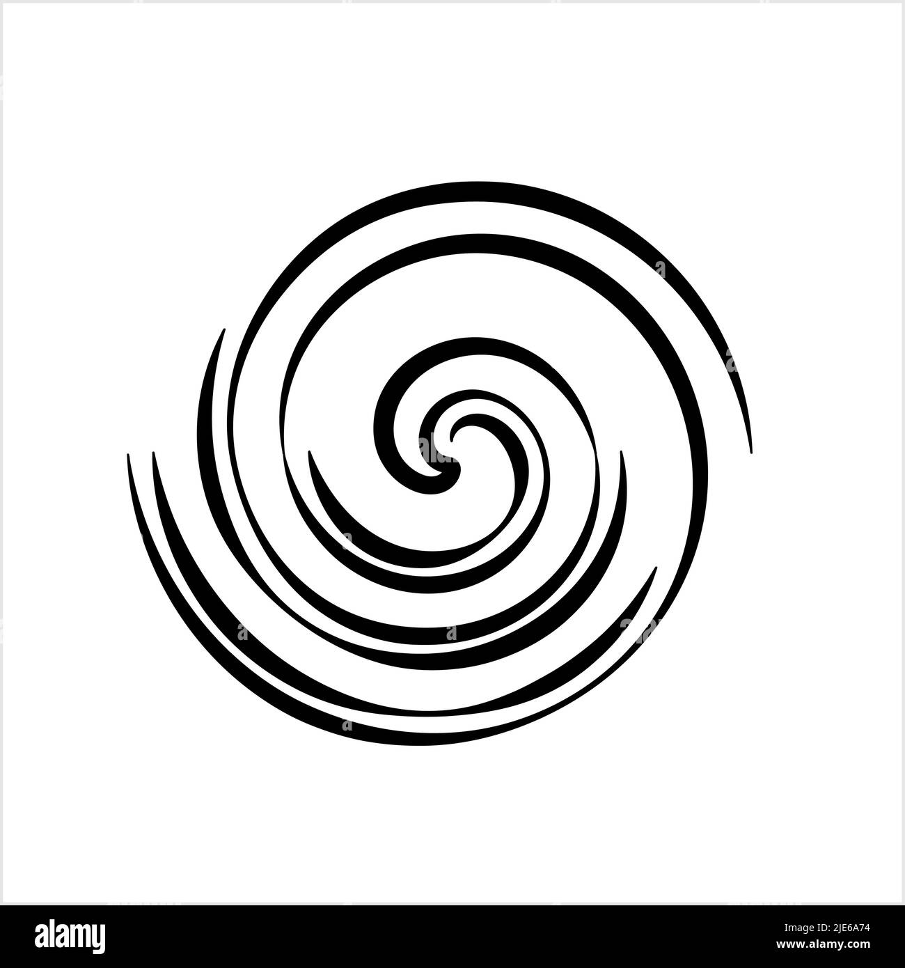Spiral Design, Spiral Shape Vector Art Illustration Stock Vector Image ...