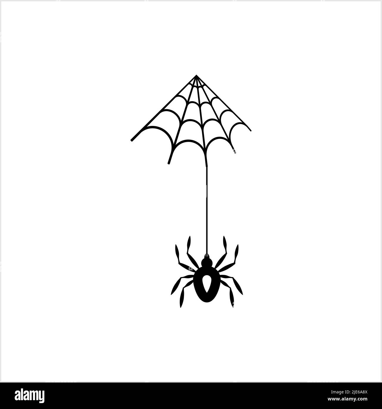 Spider Icon, Spider Vector Art Illustration Stock Vector Image & Art ...