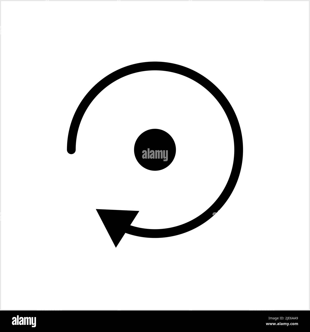 Spin Icon, Rotation Icon, Circular Spinning Icon Vector Art ...