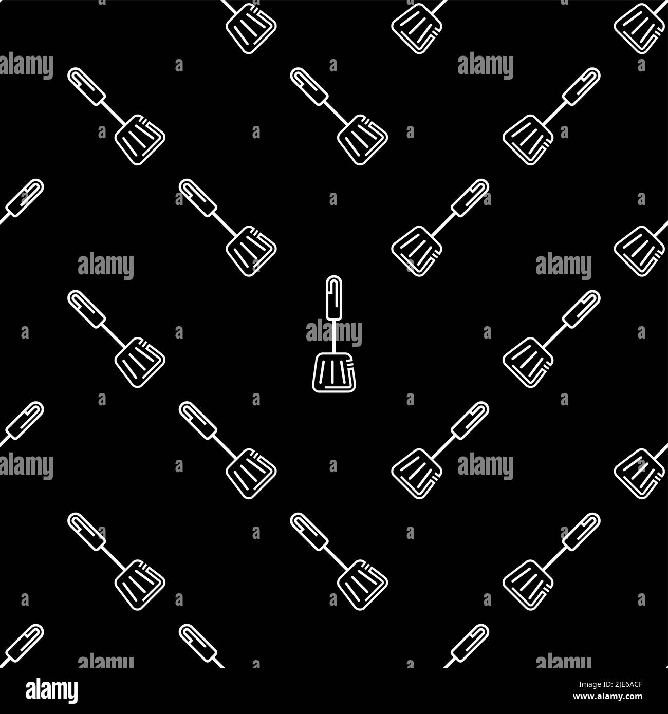Spatula Icon, Spatula Seamless Pattern Vector Art Illustration Stock ...