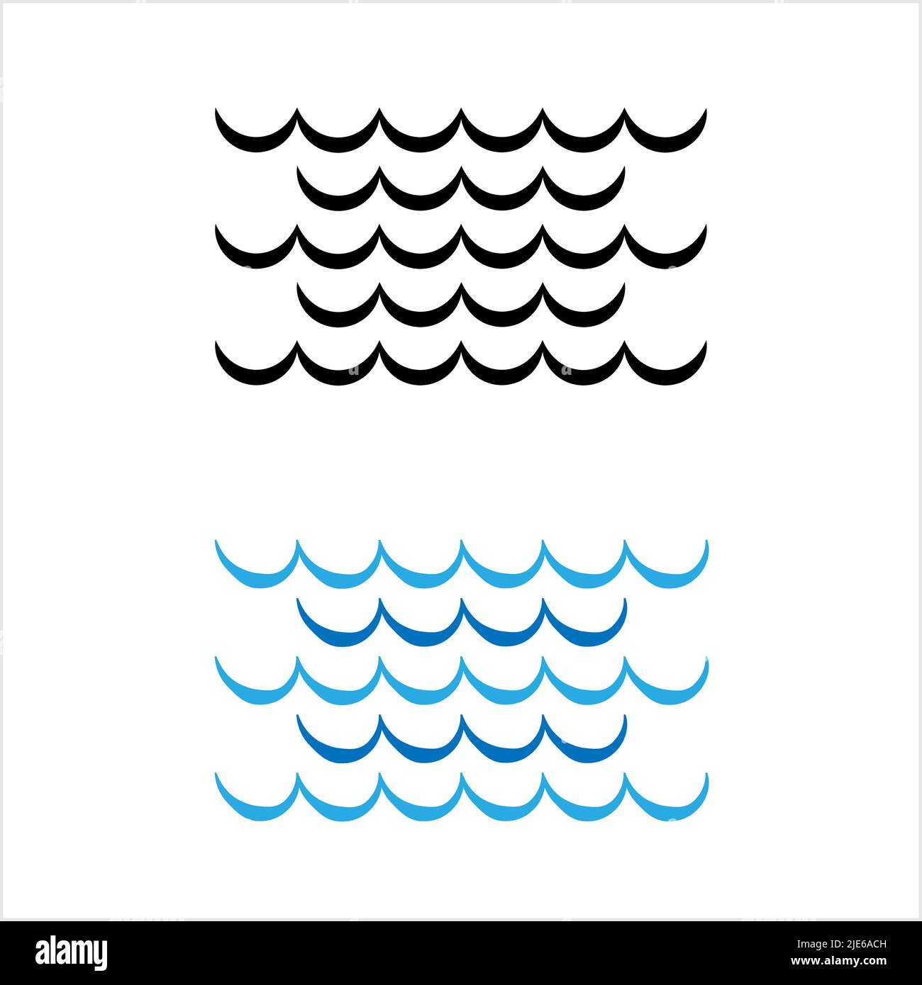Water Wave Icon, Water Wave Sign Vector Art Illustration Stock Vector ...