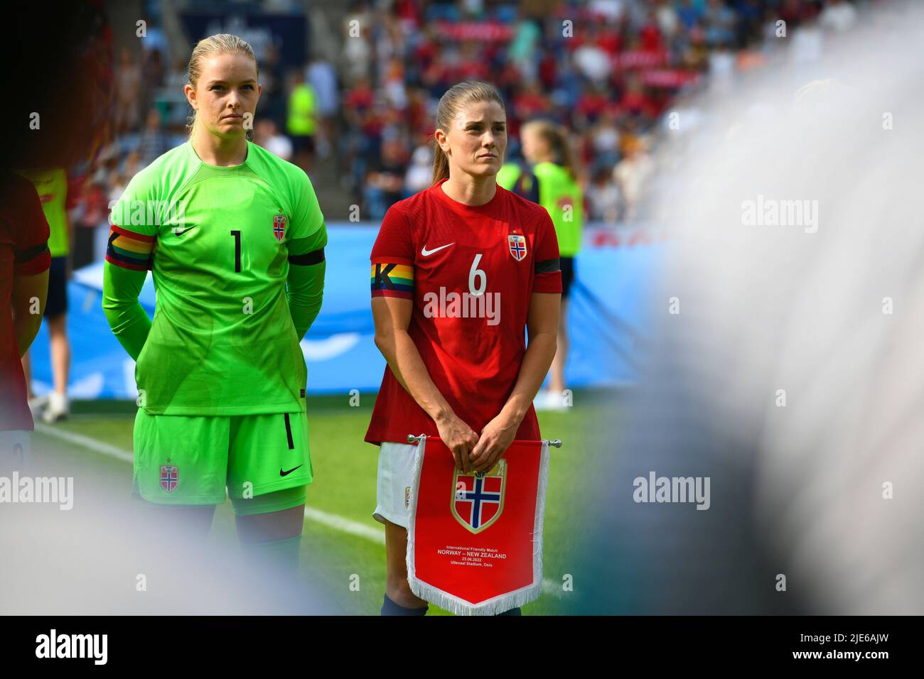 Oslo 20220625.Women's international match for women between Norway and ...