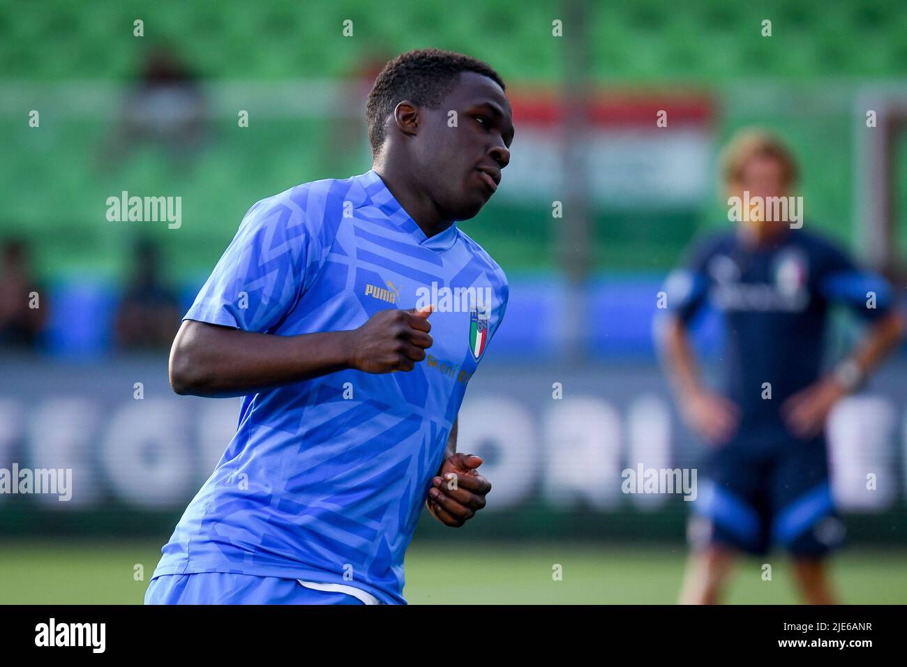 Italy's Wilfried Gnonto portrait during the football UEFA Nations ...