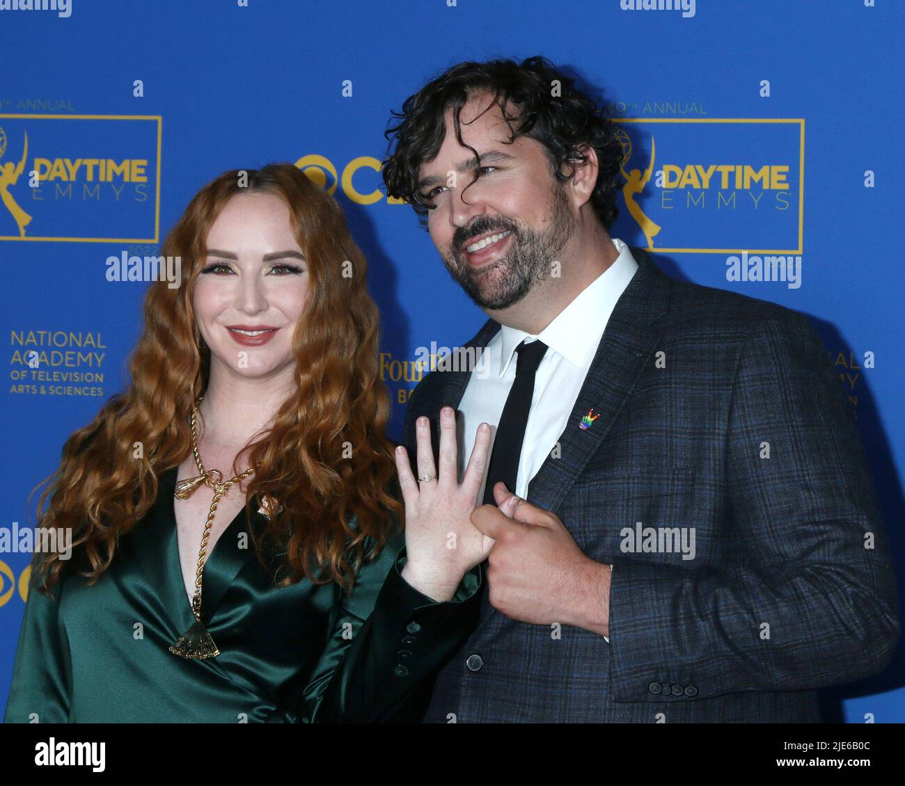 LOS ANGELES - JUN 24: Camryn Grimes, Brock Powell at the 49th Daytime ...