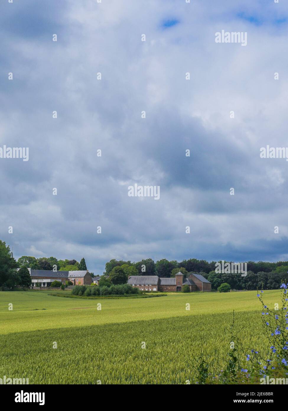 Traditional abbey farm in Belgium Stock Photo - Alamy