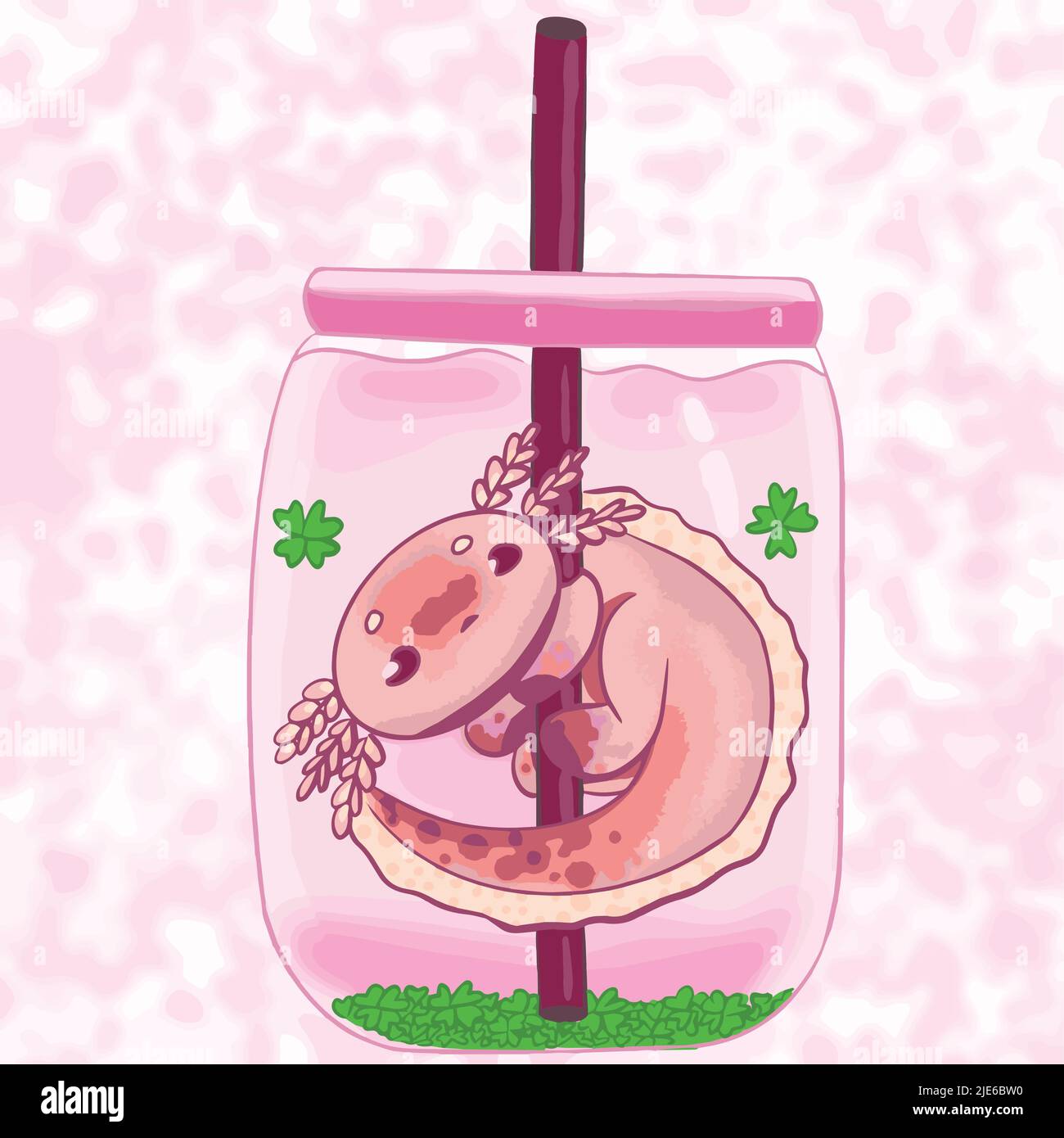 Lizard in a jar Stock Vector Images - Alamy