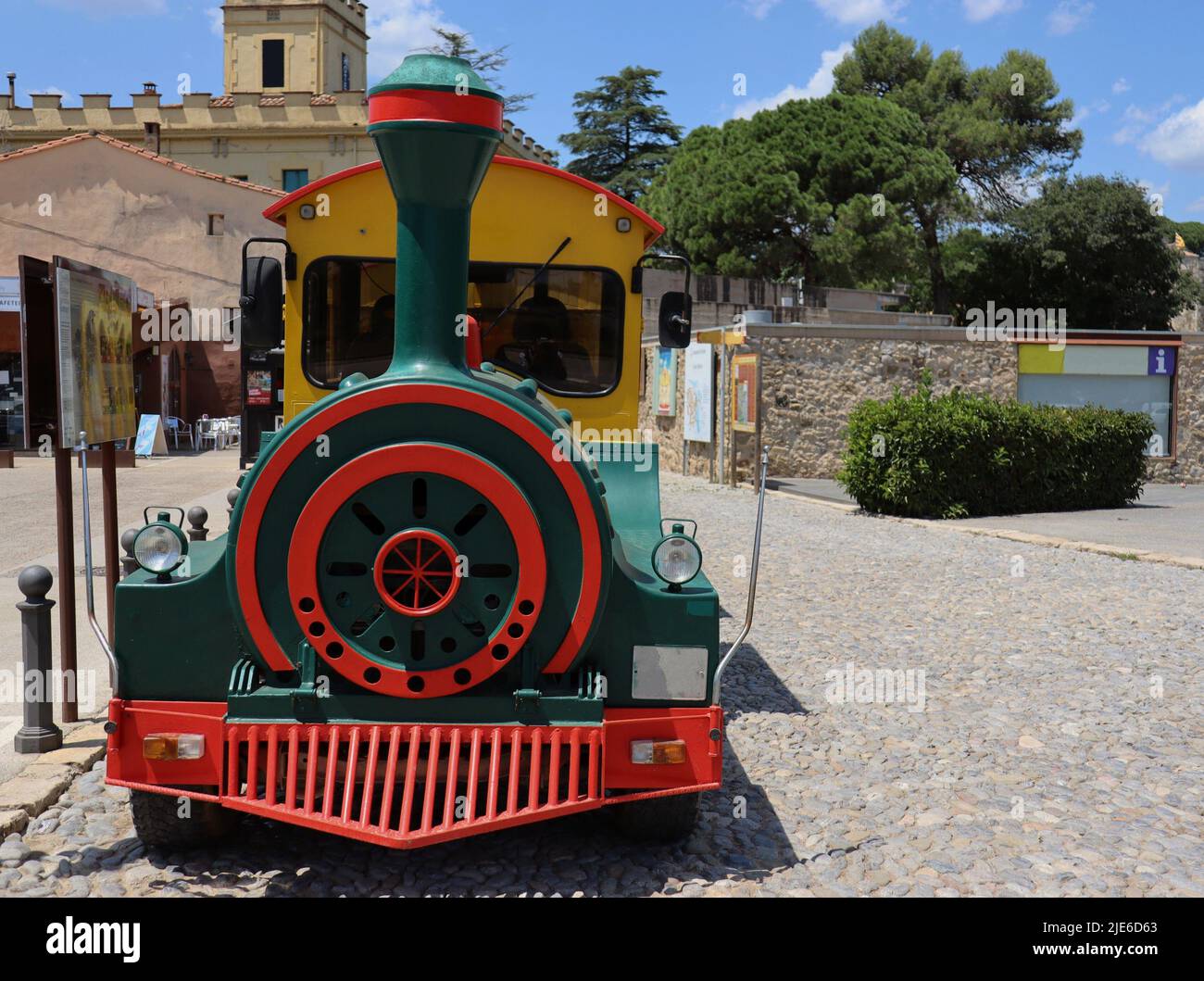 Tourist train without people Stock Photo - Alamy