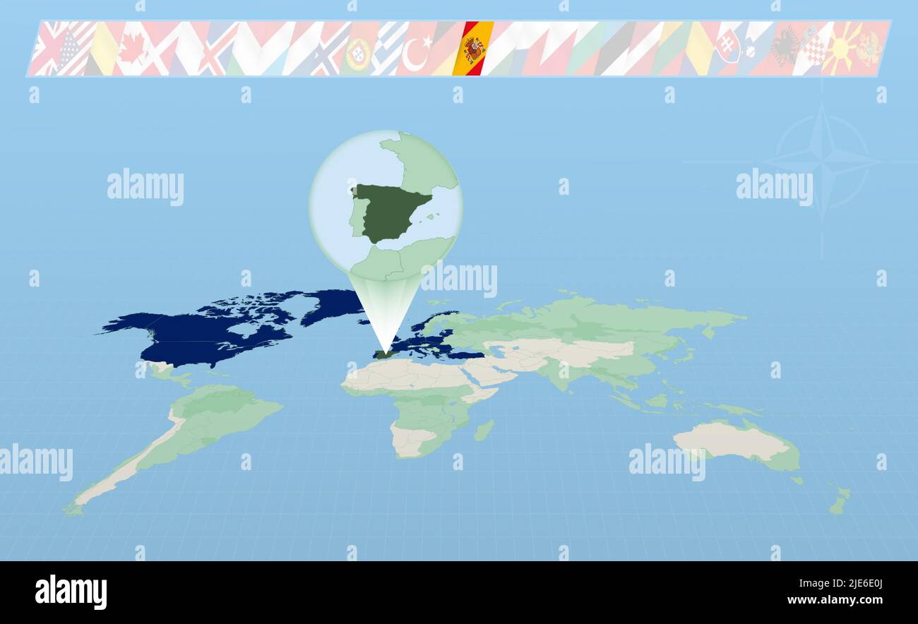 Spain member of North Atlantic Alliance selected on perspective World ...
