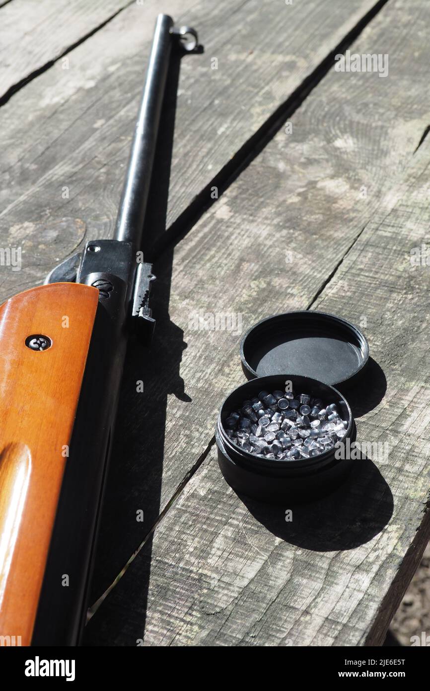 Ammunition for pneumatic long-barreled weapons. Bullets of air gun in a ...